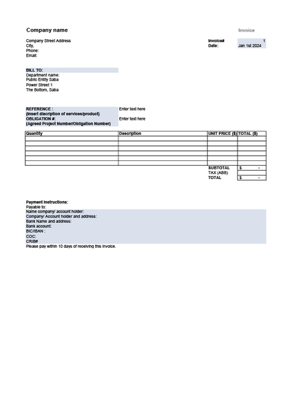 Forms & Public Entity Saba