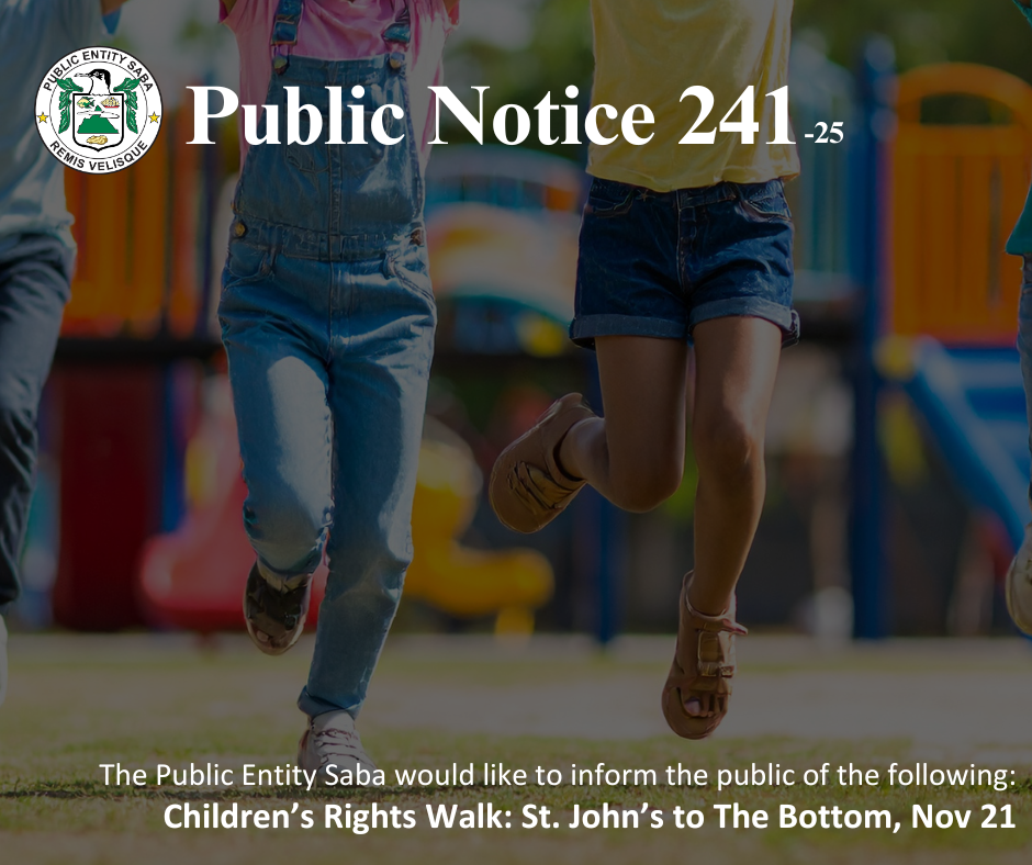 Public Notices & Public Entity Saba